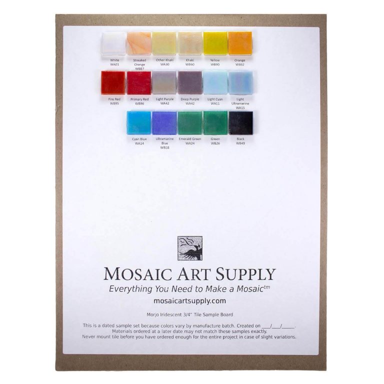 Morjo Iridescent Glass Mosaic Tiles 20mm Mosaic Art Supply