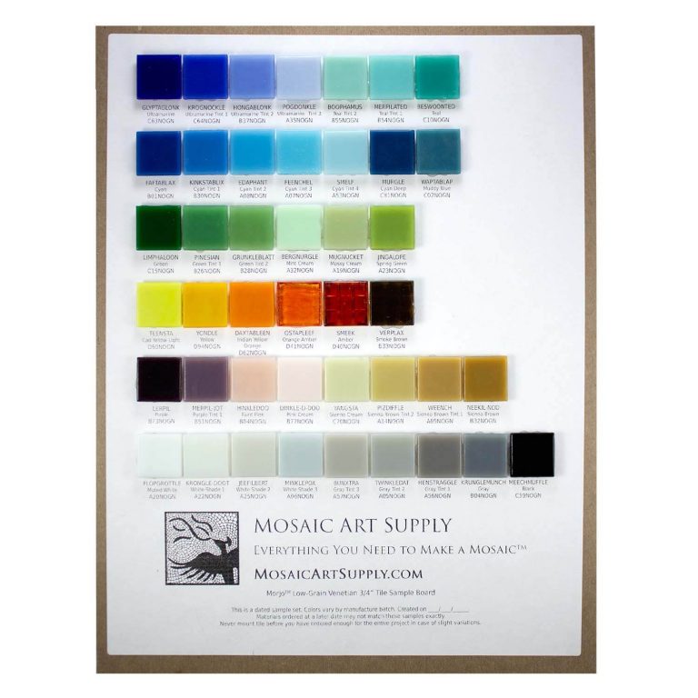Sample Boards - Mosaic Art Supply