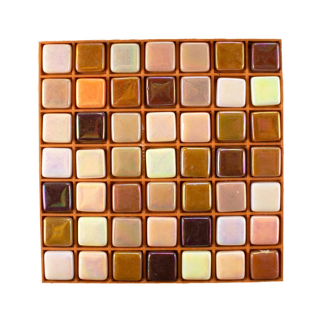 Cinnamon Toast Iridescent Mosaic Tile Mix | Mosaic Art Supply